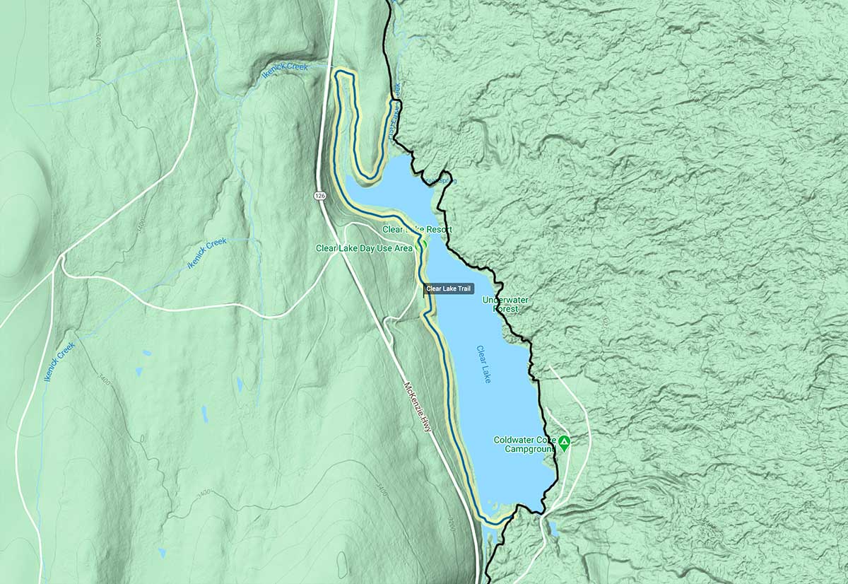 Clear Lake Oregon Map Of Mckenzie