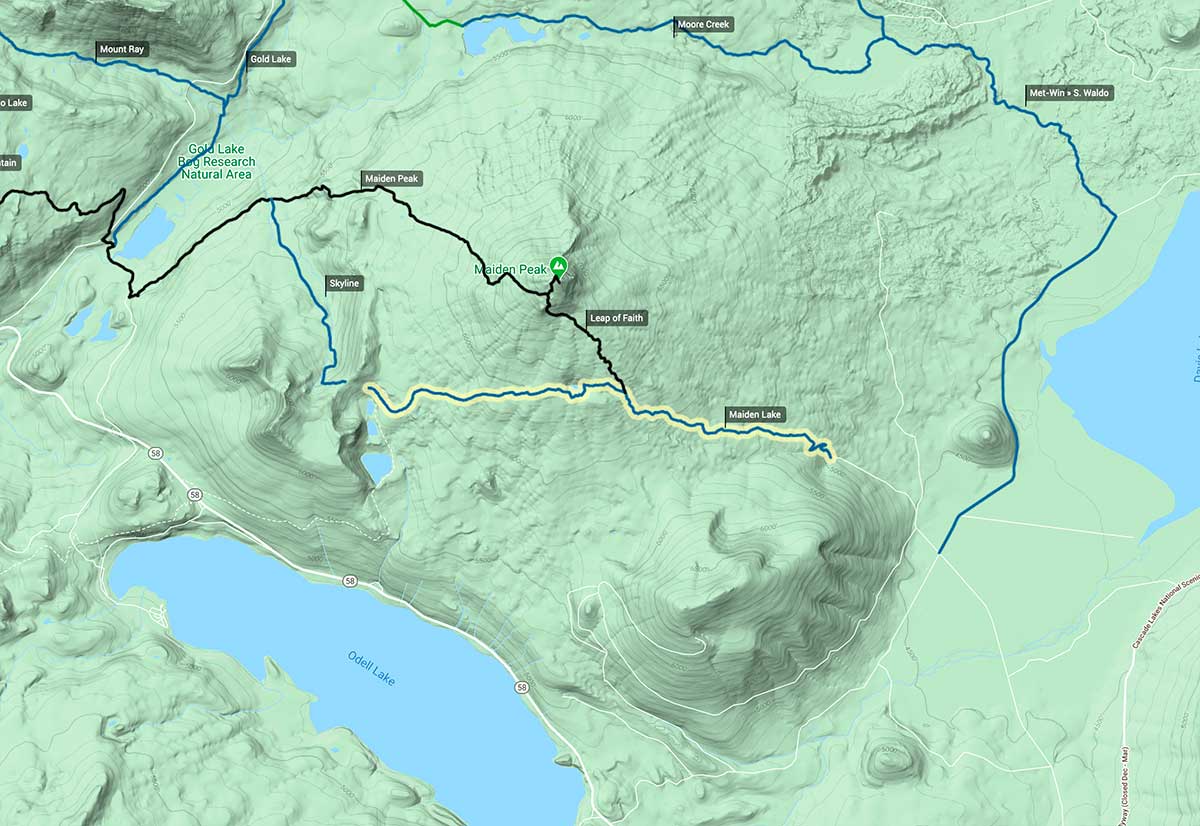 Maiden Lake Trail » BendTrails