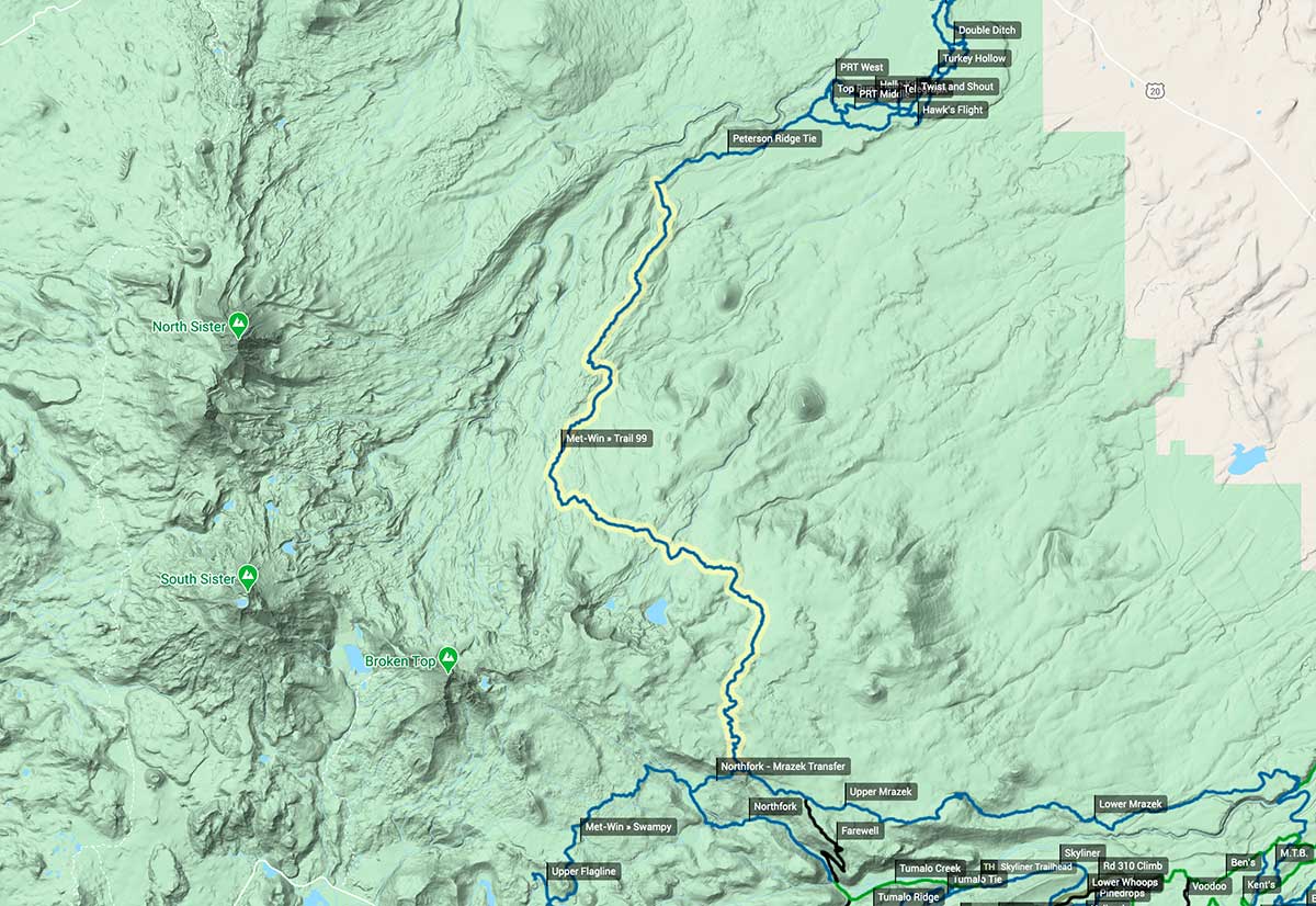 Bend Trails :: Bend Oregon Mountain Biking Trails and Maps